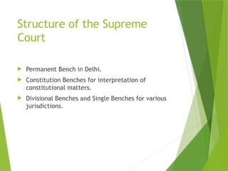 The Supreme Court of India (Basics of IT) | PPTX