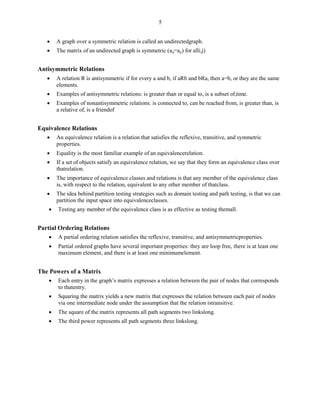Graph Matrices and Application: Motivational overview, matrix of graph ...