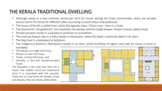 Vernacular Architecture of Tamilnadu and Kerala | PPTX