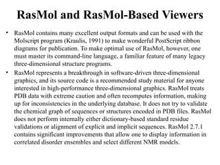 Protein Structure Visualisation and various tool | PPT