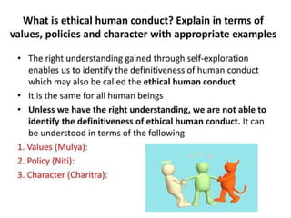 Harmony in Professional Ethics – Understanding Values, Responsibilities ...