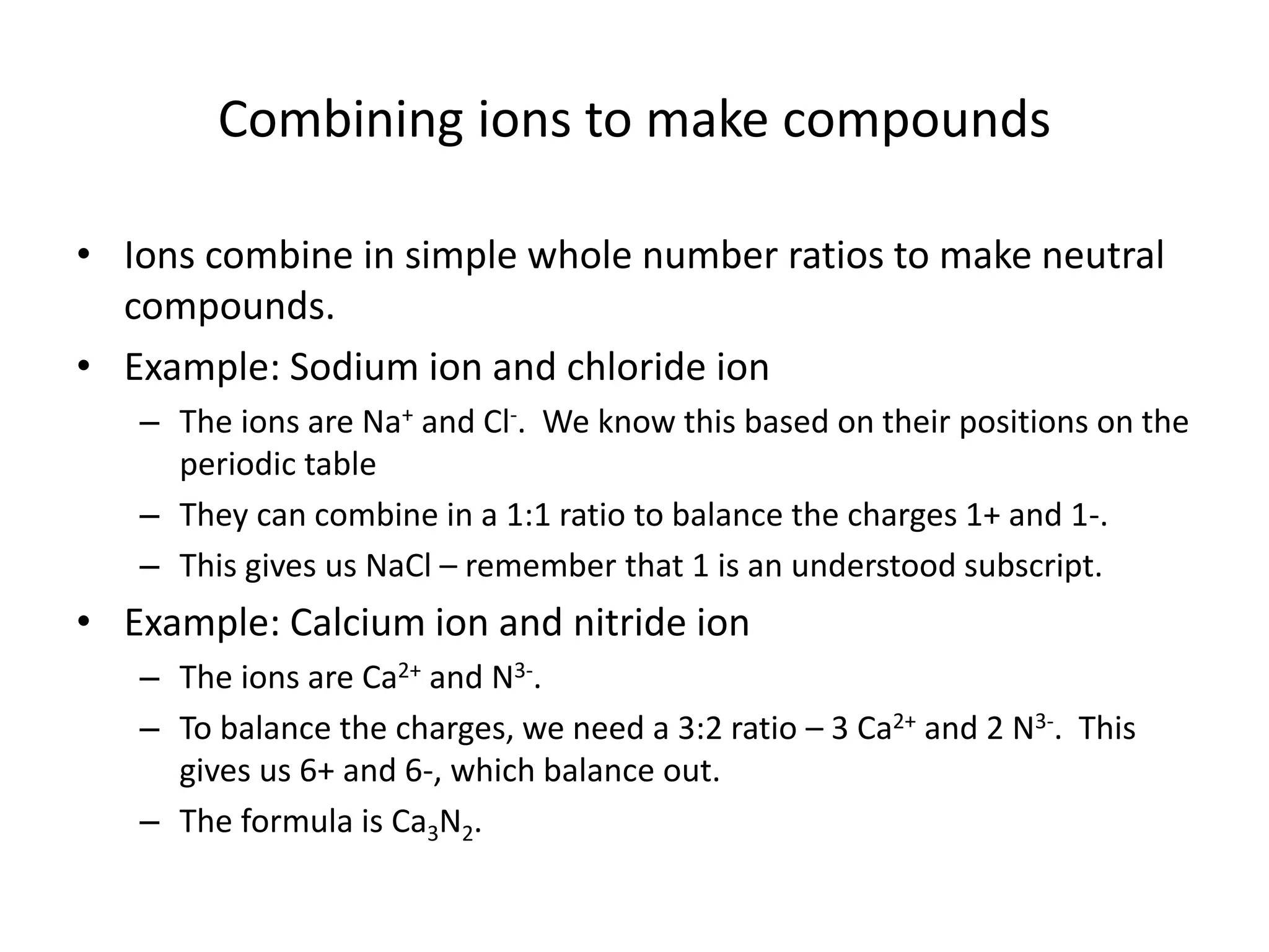 Unit 5 4 basic ionic compounds | PPT