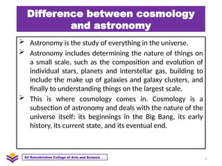 Unit 5 - Astronomy and Astrophysics - Cosmology | PPTX