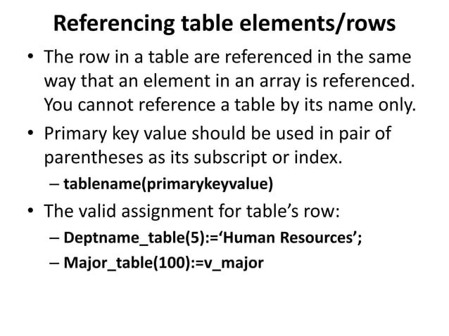 Unit 5 composite datatypes | PPTX | Databases | Computer Software and ...