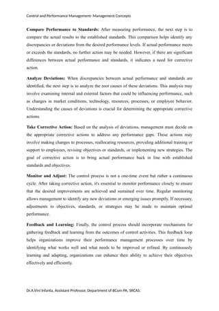 CONTROL AND PERFORMANCE MANAGEMENT DOCUMENT | DOCX