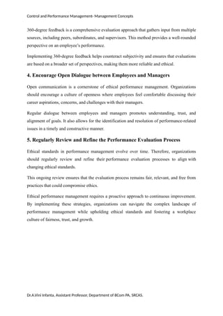 CONTROL AND PERFORMANCE MANAGEMENT DOCUMENT | DOCX