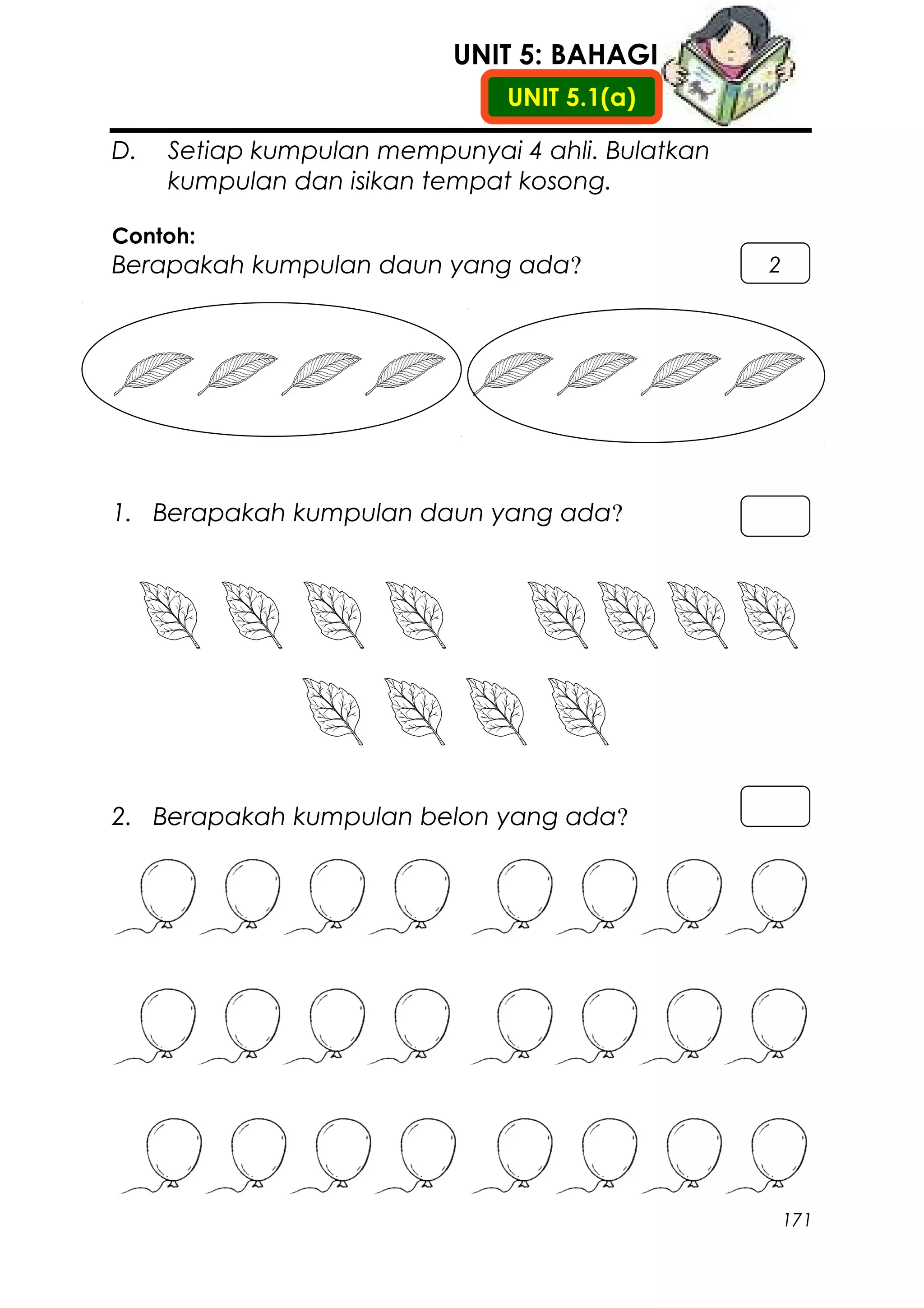 Unit 5 darab dalam lingkungan fakta asas bahagi (sifir 2, 5, 10 dan 4 ...