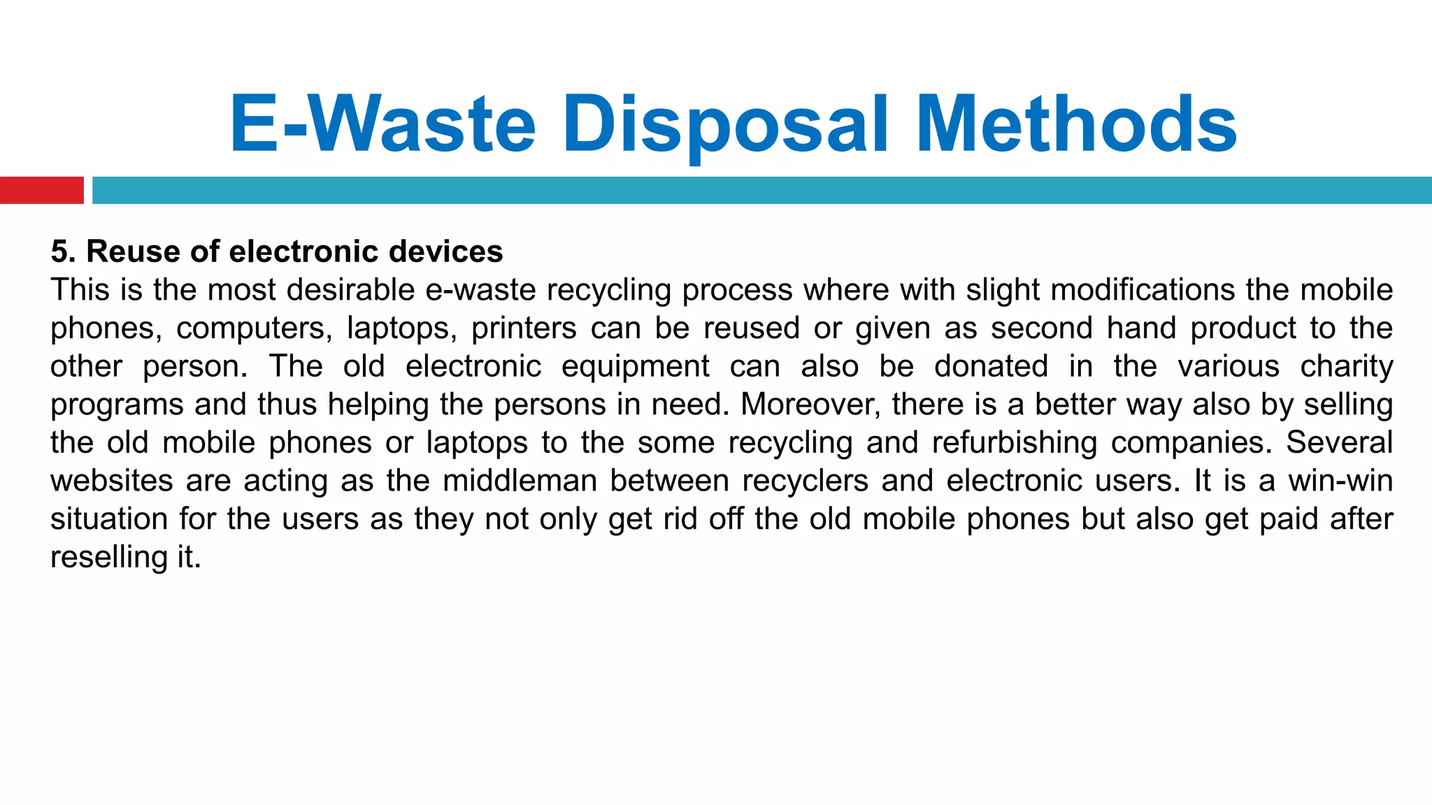 E-waste Management | PPTX