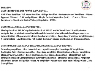 MULTIVIBRATORS -ELECTRONIC CIRCUITS -UNIT 5 | PPT