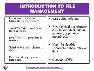 unit 5-files.pptx | Operating Systems | Computer Software and Applications