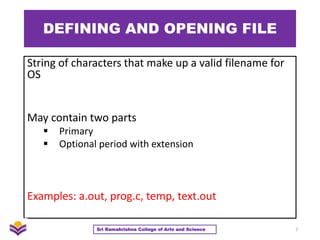 unit 5-files.pptx | Operating Systems | Computer Software and Applications
