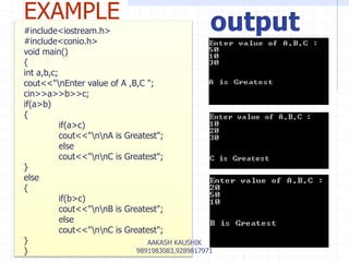 C++ programming Unit 5 flow of control | PPTX