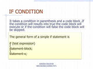 C++ programming Unit 5 flow of control | PPTX