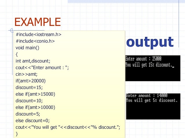 C++ programming Unit 5 flow of control