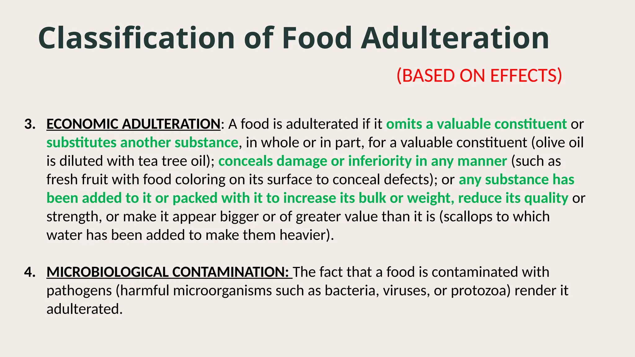 FOOD ADULTERATION and its testing in foods | PPTX