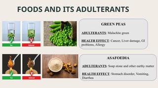 FOOD ADULTERATION and its testing in foods | PPTX