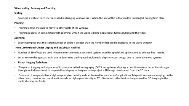 Multimedia authoring and user interface | PPTX