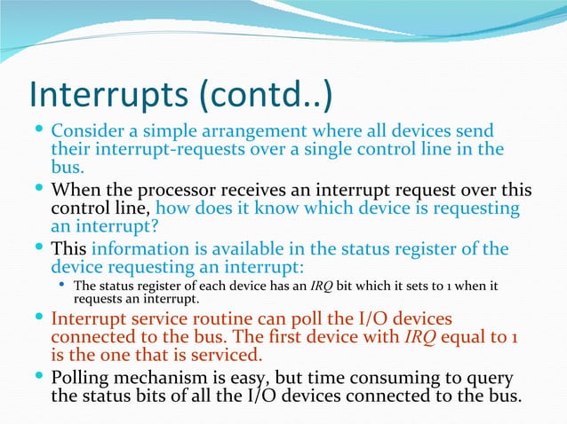 Unit 5 I/O organization | PPT