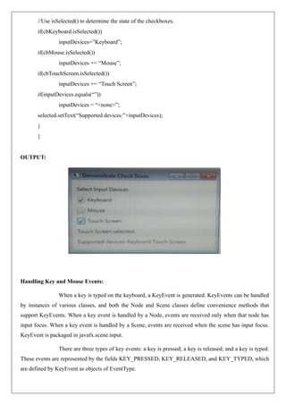 Unit 5 Javafx Event Handling Controls And Components Pdf