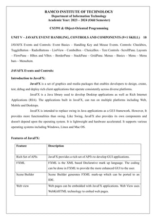 UNIT 5-JavaFX Event Handling, Controls and Components.pdf