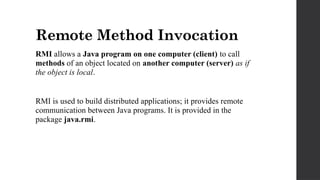 Unit-5-JAVA I/O Programming And RMI.pptx