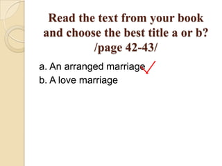 Unit 5.lesson 4.marriages | PPTX