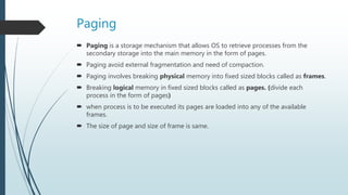 Memory Management | PPTX