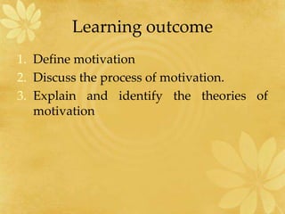 Unit 5 motivation | PPTX