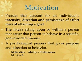 Unit 5 motivation | PPTX
