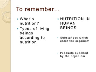 NUTRITIONAL FUNCTION | PPTX