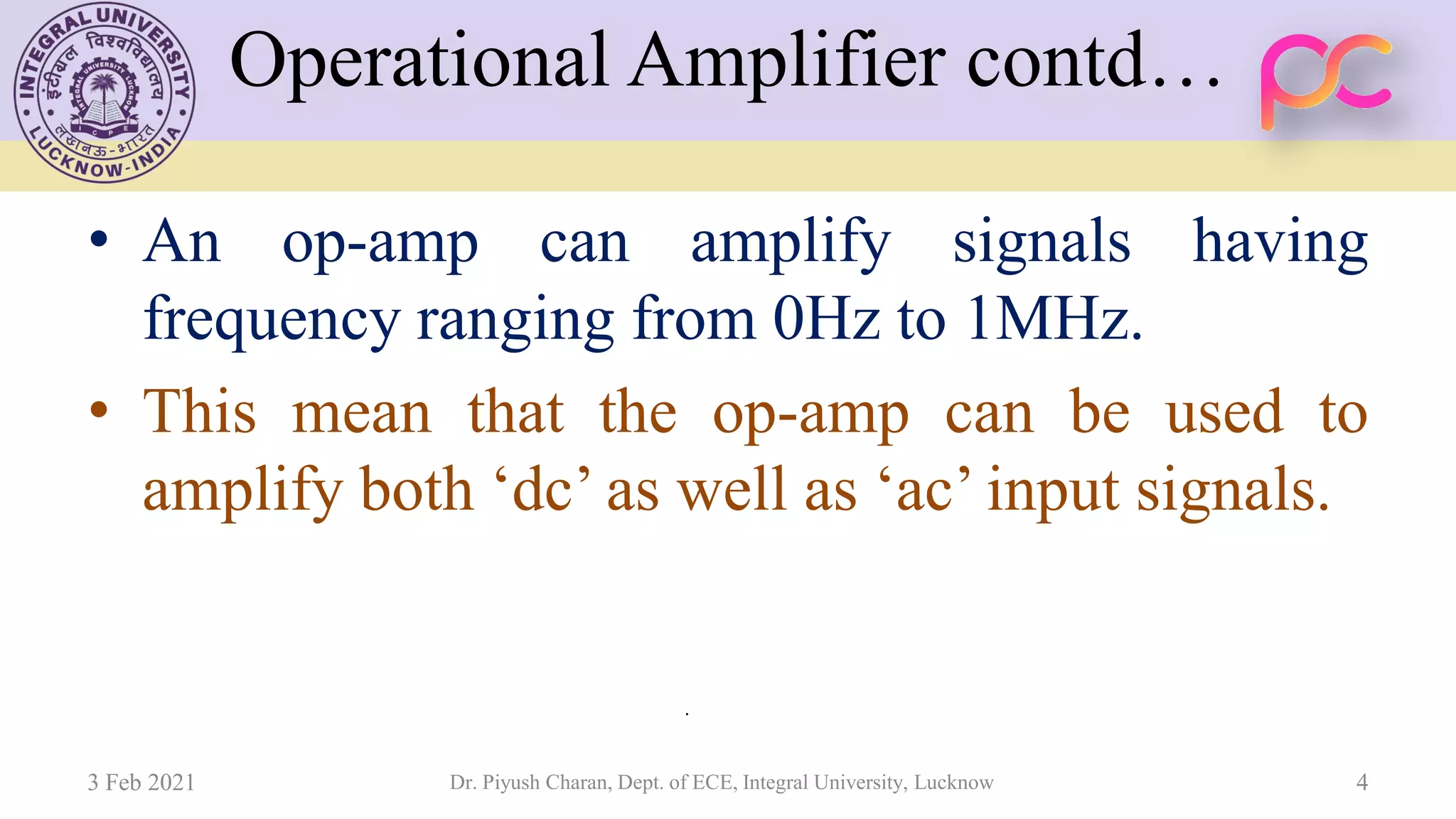 Unit 5-Operational Amplifiers and Electronic Measurement Devices | PDF ...