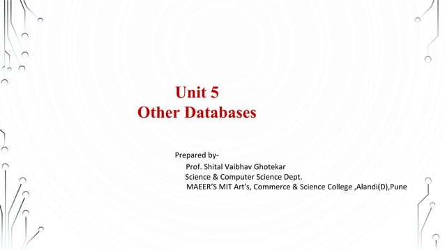 UNIT 5- Other Databases.pdf