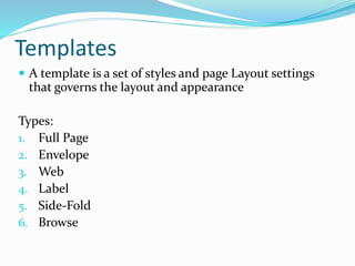 Page Layout and Background | PPTX | Desktop Publishing | Computer ...