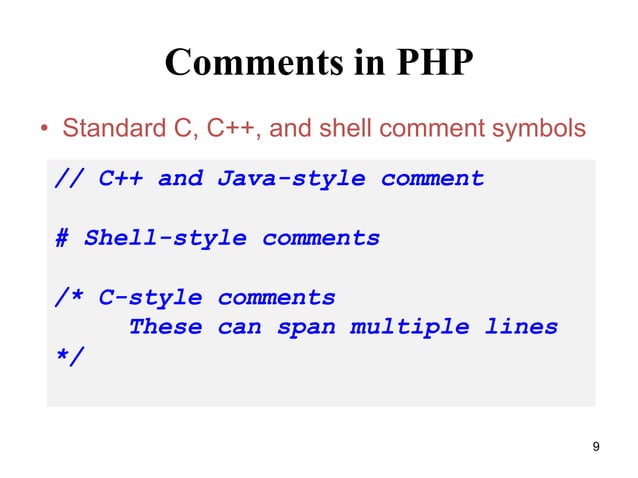Unit 5 Php Declaring Variables Data Types Array String Operators