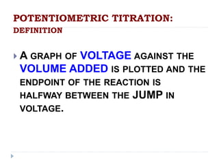 Unit 5 Potentiometry | PPTX