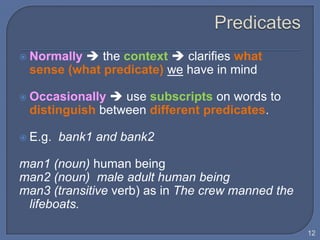 Unit 5 - Predicates | PPTX