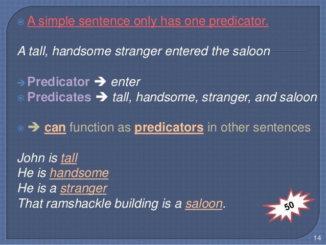 Unit 5 - Predicates
