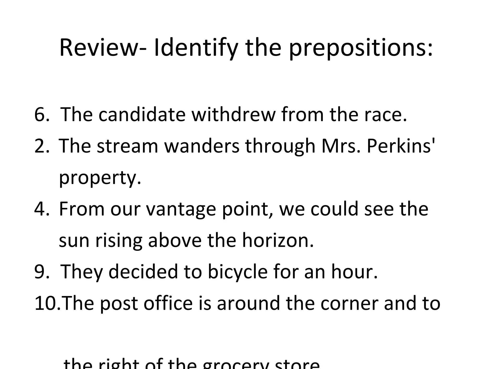 Unit 5 prepositions | PPT