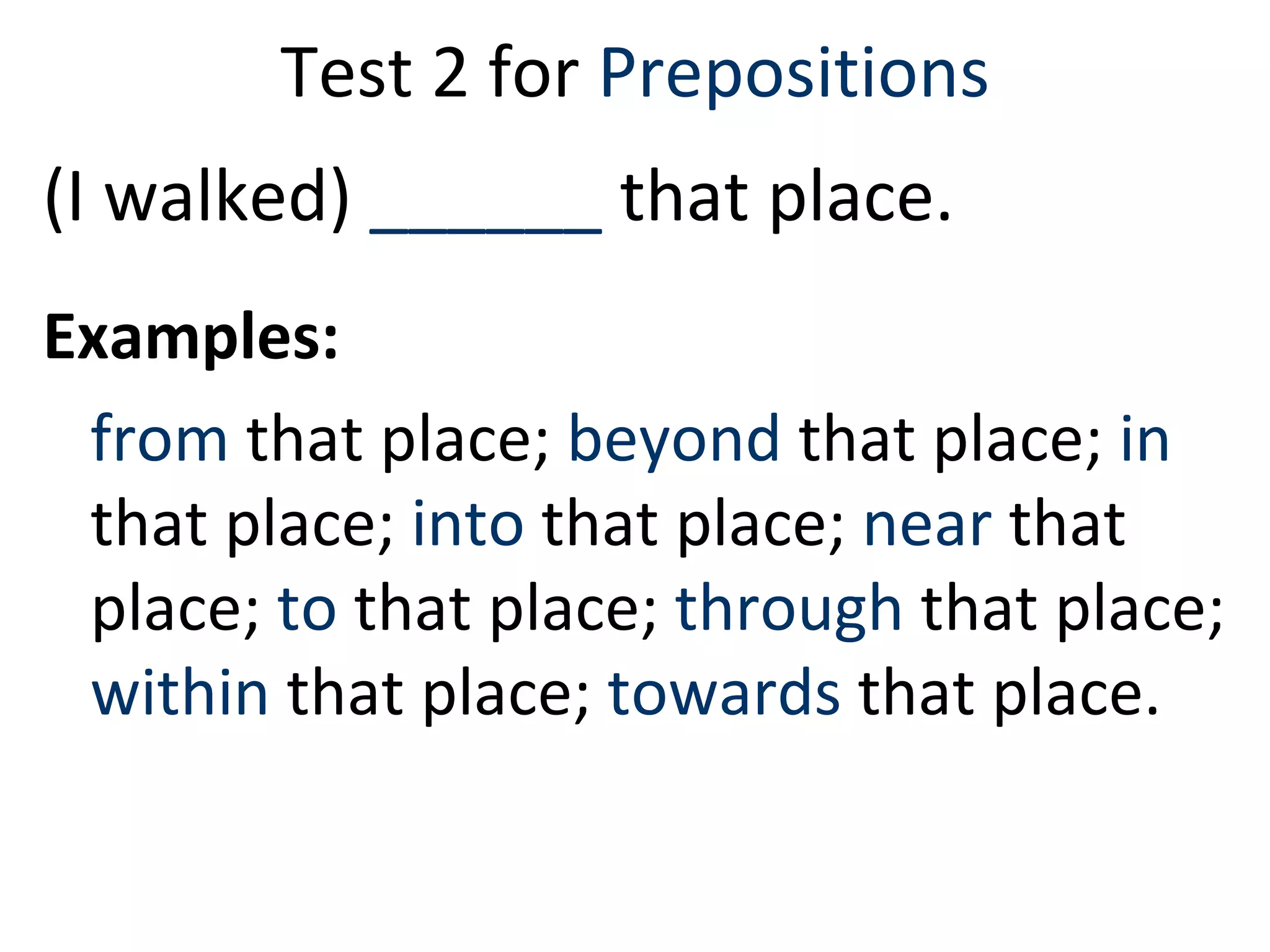 Unit 5 prepositions | PPT