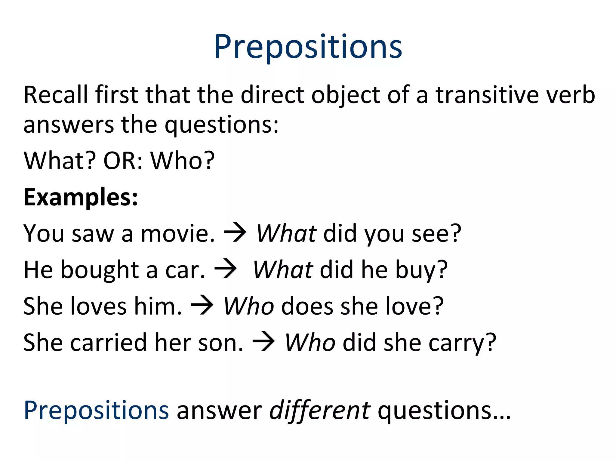 Unit 5 prepositions | PPT