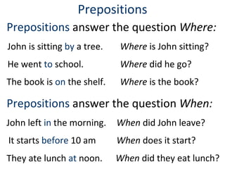 Unit 5 prepositions | PPT