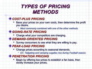 Unit 5 - Pricing of Sports | PPT