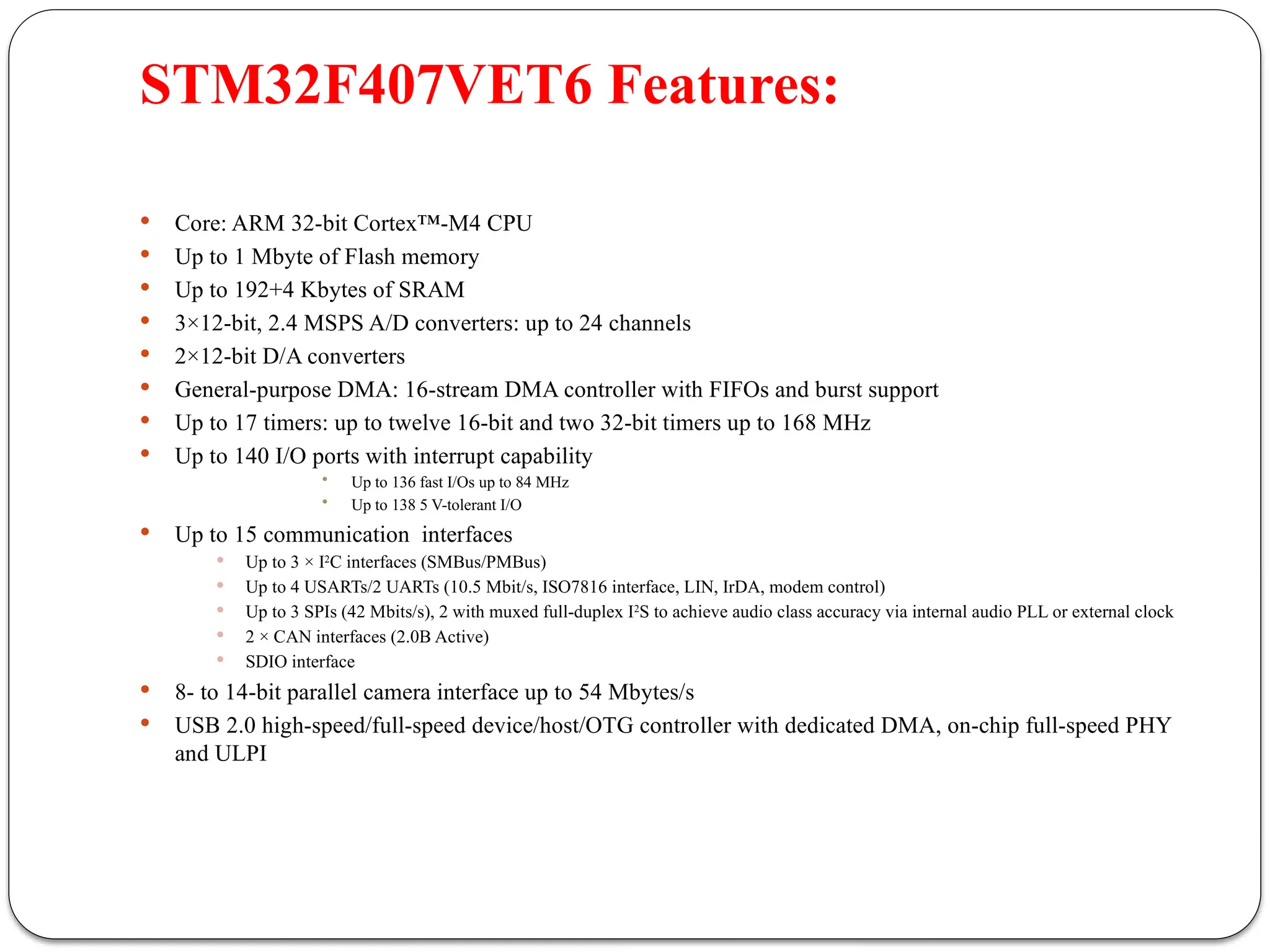 Unit 5 - Real world Interfacing cortex m4 Development board.pptx