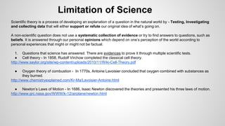 Unit 5 scientific theory - P1, M1 and D1 | PPT