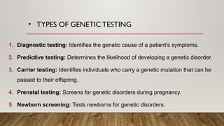 Unit 5- Services Related to Genetics in Nursing | PPTX