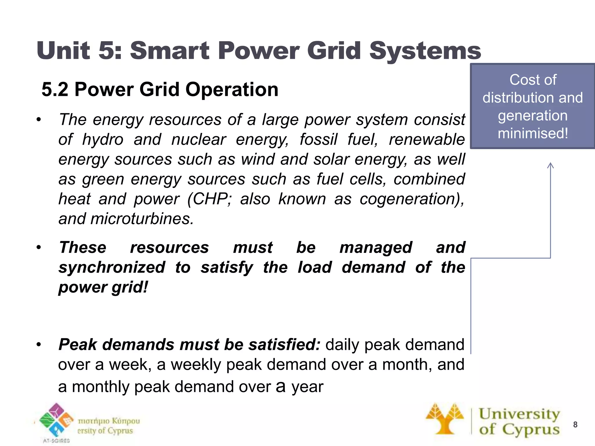 Unit5 smart power grid systems | PPTX
