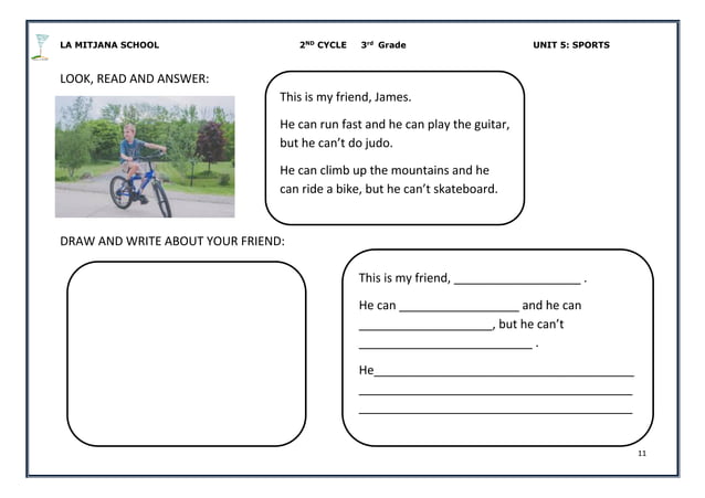 3rd grade UNIT 5 | PDF