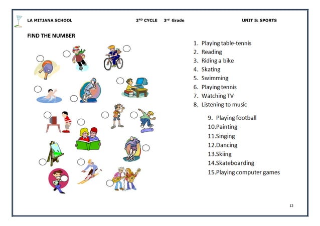 3rd grade UNIT 5 | PDF