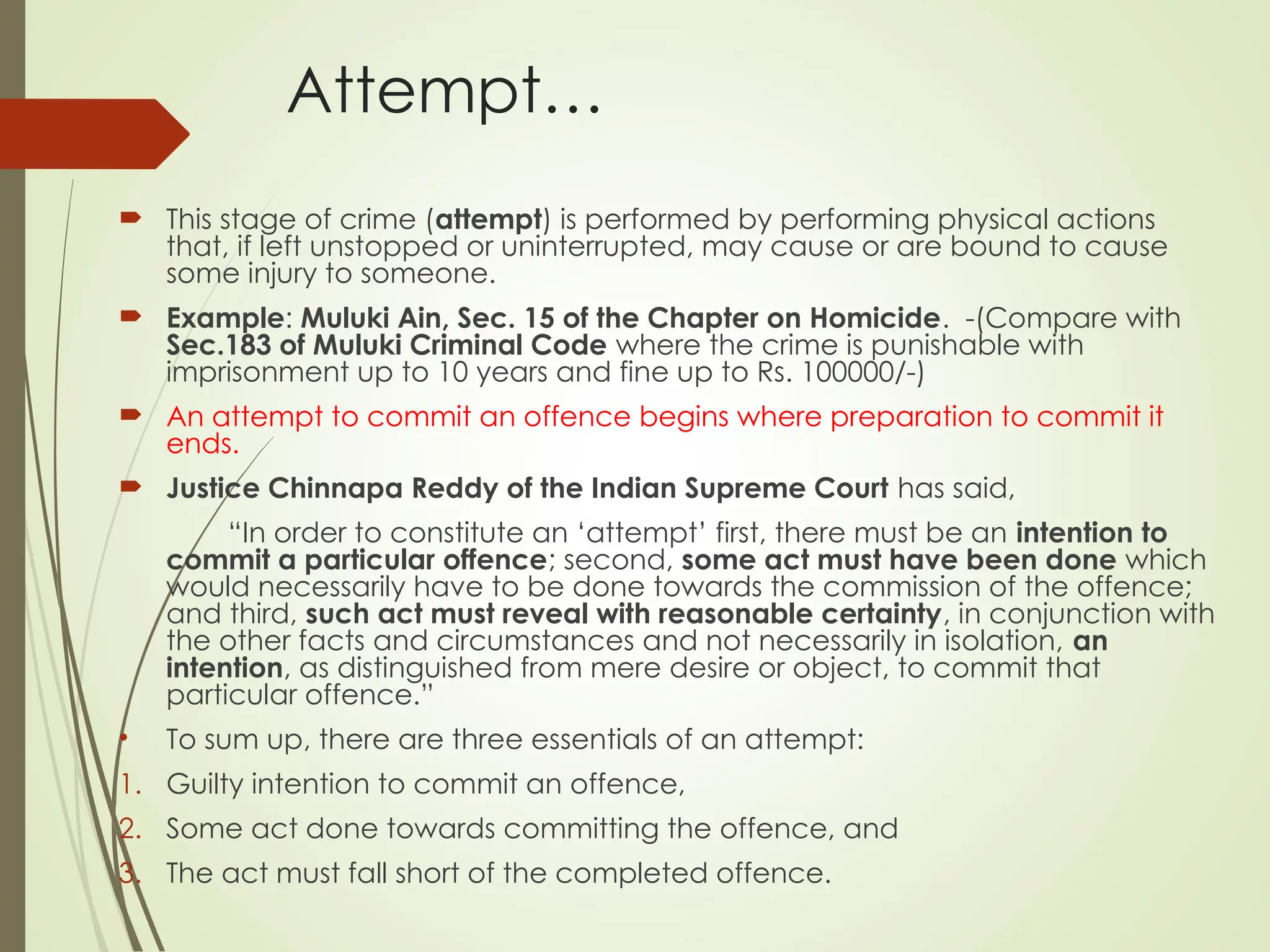 Unit 5 - Stages of Crime Inchoate Crime.ppt