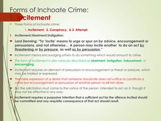 Unit 5 - Stages of Crime Inchoate Crime.ppt
